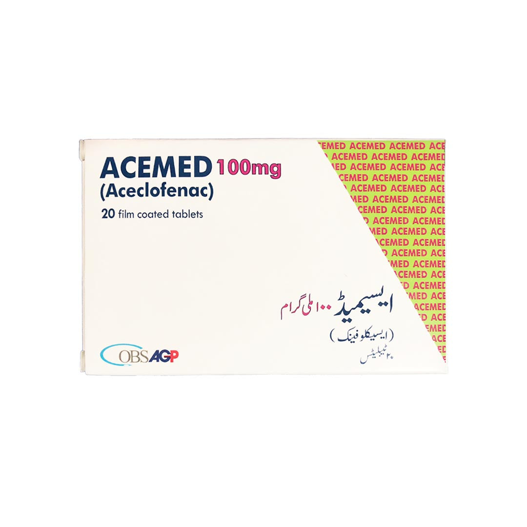 Buy AGP Acemed Tablets 100mg, 20 Ct Online in Pakistan | My Vitamin Store - Medicines