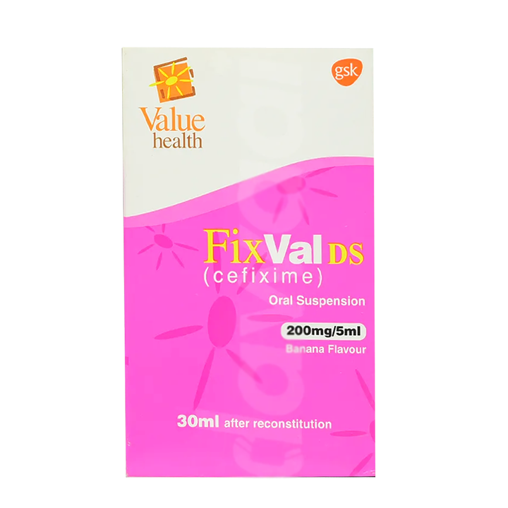 Buy GSK FixVal DS Oral Suspension 200mg/5ml , 30ml - GSK- Online in ...