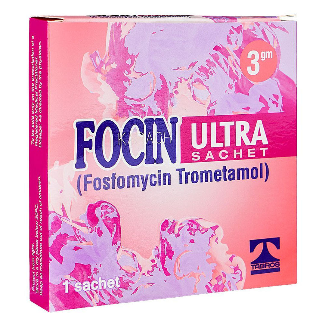 Focin Ultra (Fosfomycin) 3g Sachet, 1 Ct by Tabros Pharma Online in ...