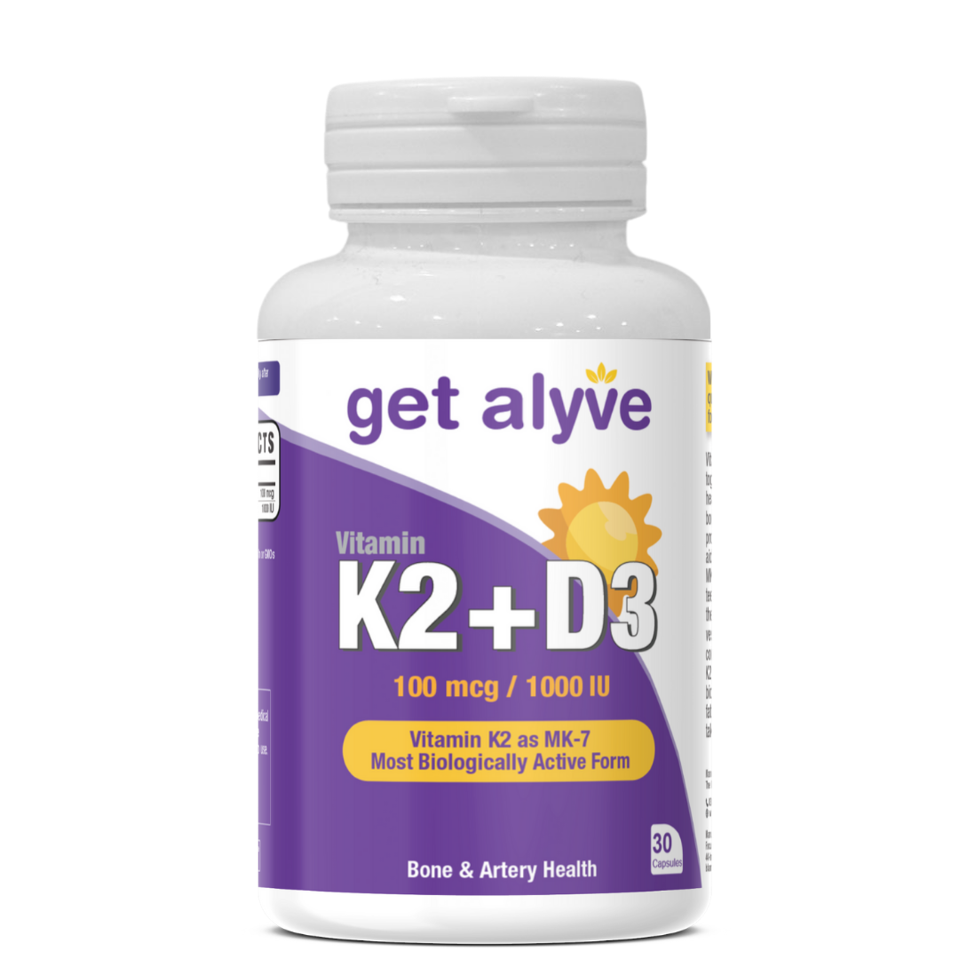 Buy Get Alyve Vitamin K2+D3, 30 Ct for Stronger Bones Online in ...