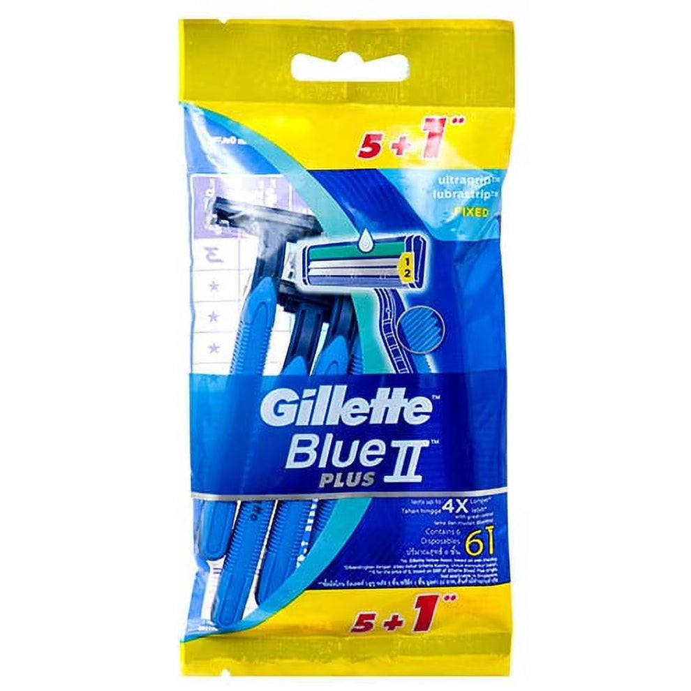 Gillette Blue II Plus Disposable Razor, 6 Ct Online in Pakistan ...