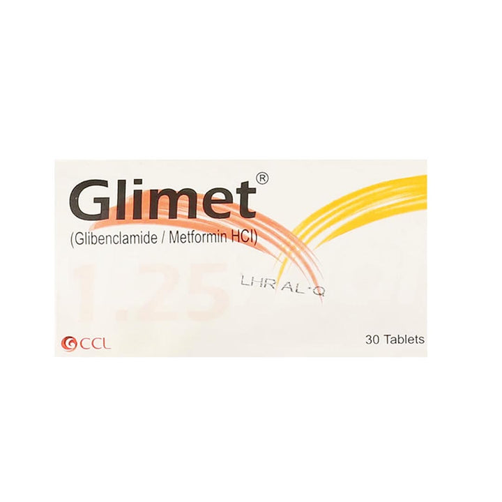 Buy CCL Glimet Tablets 1.25/250mg, 30 Ct Online in Pakistan | My ...
