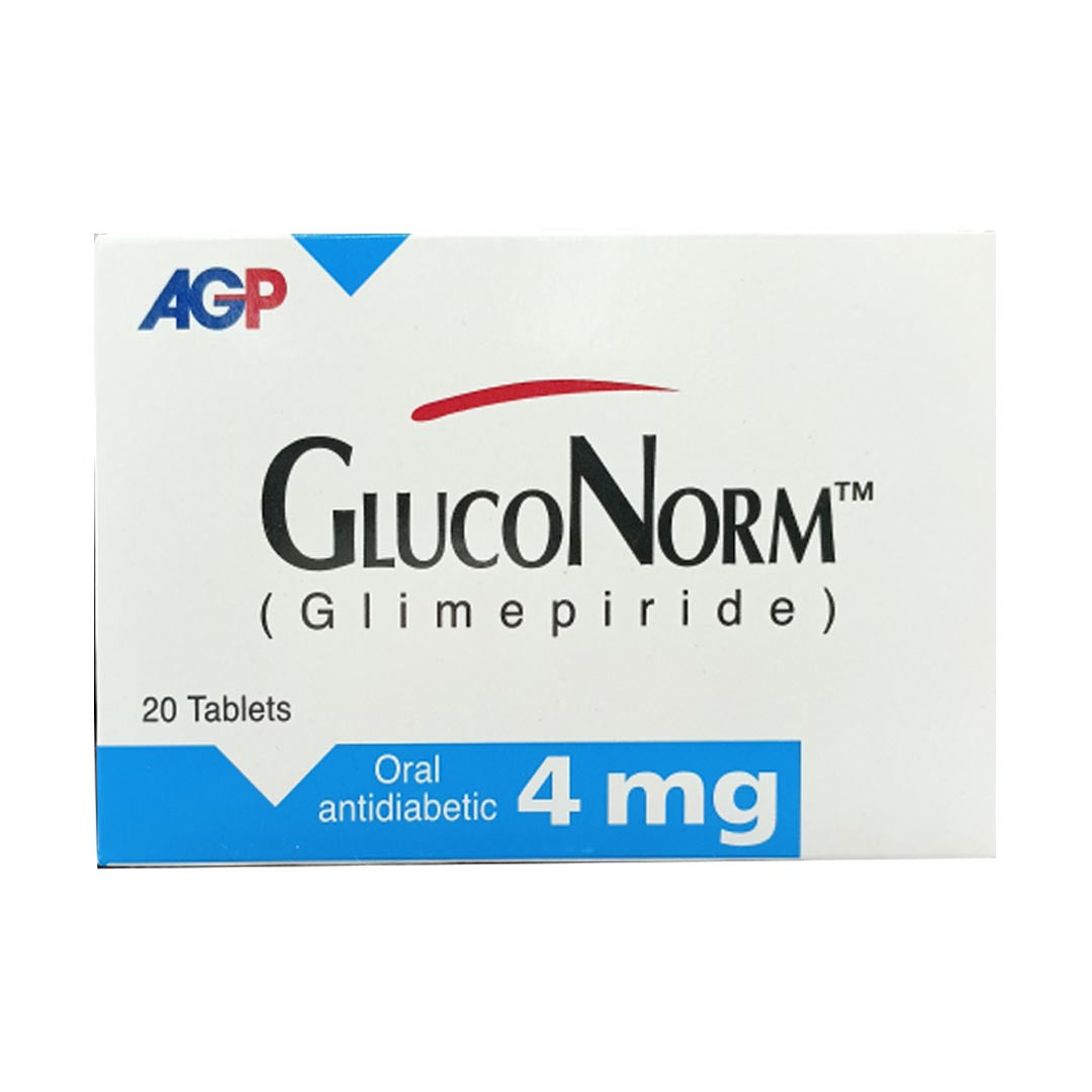GlucoNorm (Glimepiride) 4mg, 20 Ct by AGP for Type 2 Diabetes Online in ...