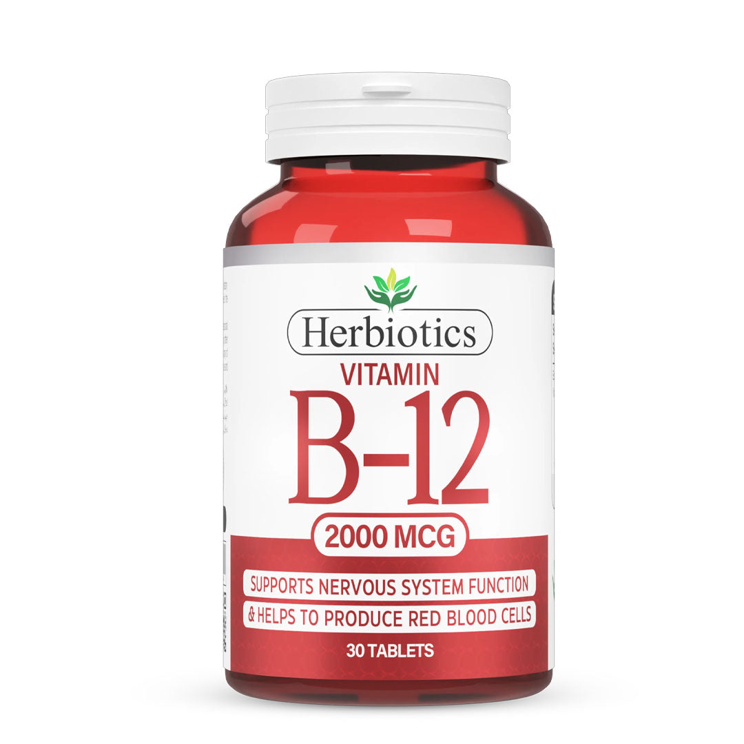 Herbiotics Vitamin B-12 2000 mcg, 60 Ct online in Pakistan | Vitamin ...