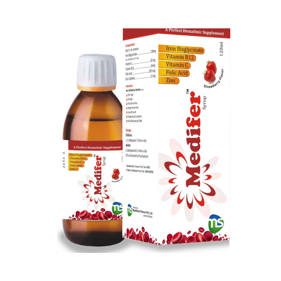 Buy Medifer Syrup, 120ml by Wimits Pharma for Anemia Online in Pakistan ...
