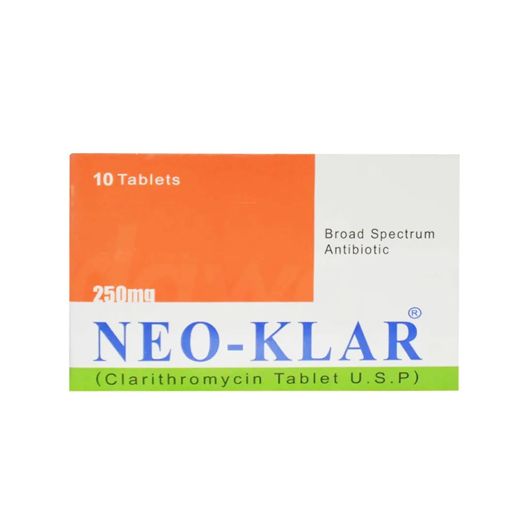 Buy CCL Neo-klar Tablets 250mg, 10 Ct - Online in Pakistan | My Vitamin ...