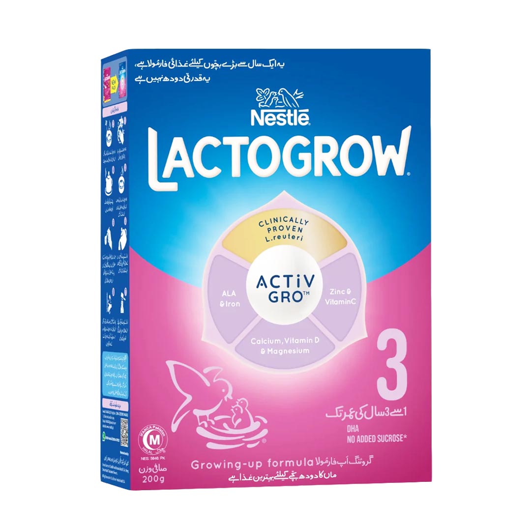 Buy Nestle LACTOGROW 3 Activ Gro, 200g online in Pakistan | My Vitamin ...