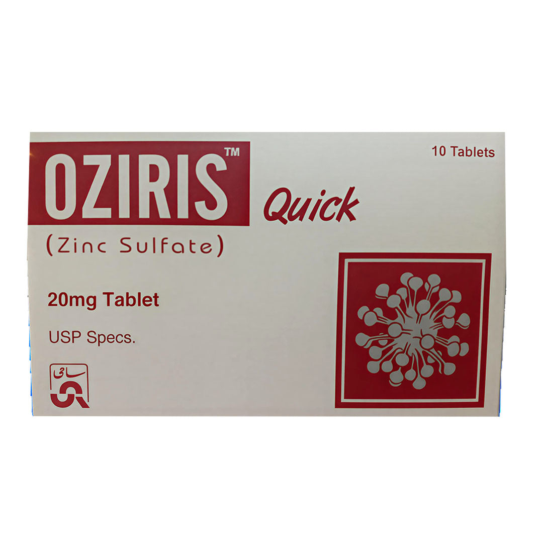 Oziris Quick 20mg, 10 Ct by Sami Pharma Online in Pakistan | Zinc ...