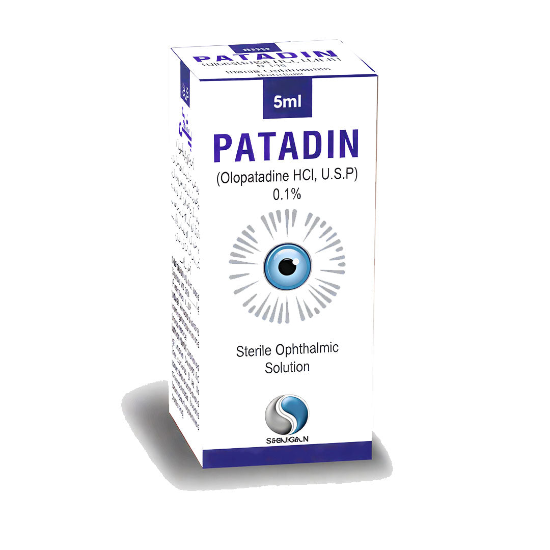 Patadin (Olopatadine) 0.1% Eye Drops, 5 ml by Shaigan Pharma Online in ...