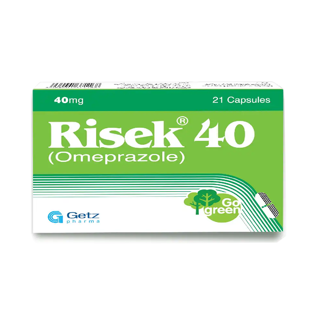 Risek 40 (Omeprazole), 21 Ct by Getz Pharma Online in Pakistan ...