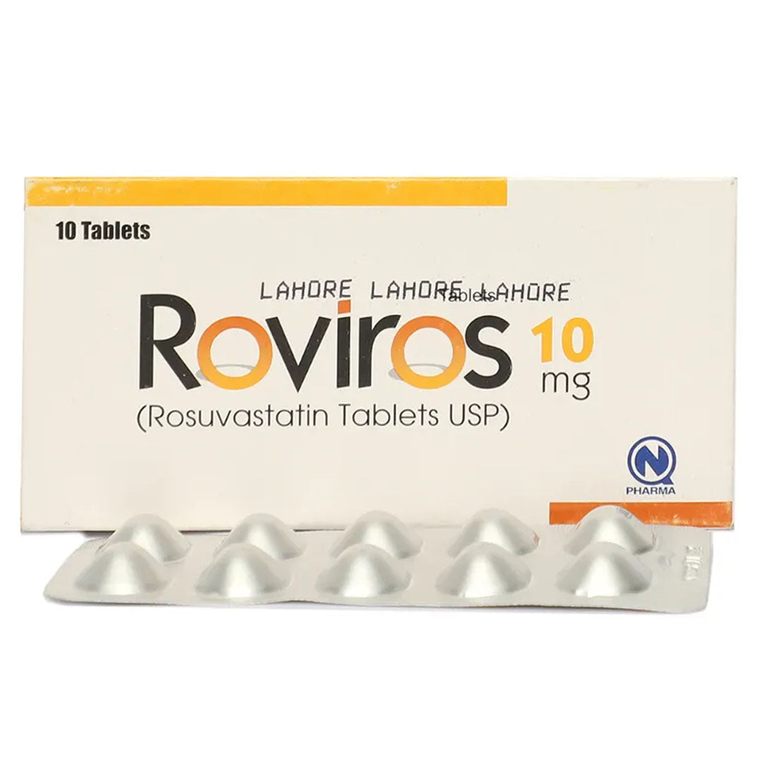 Roviros (Rosuvastatin) 10mg, 10 Ct by Nabiqasim Online in Pakistan ...