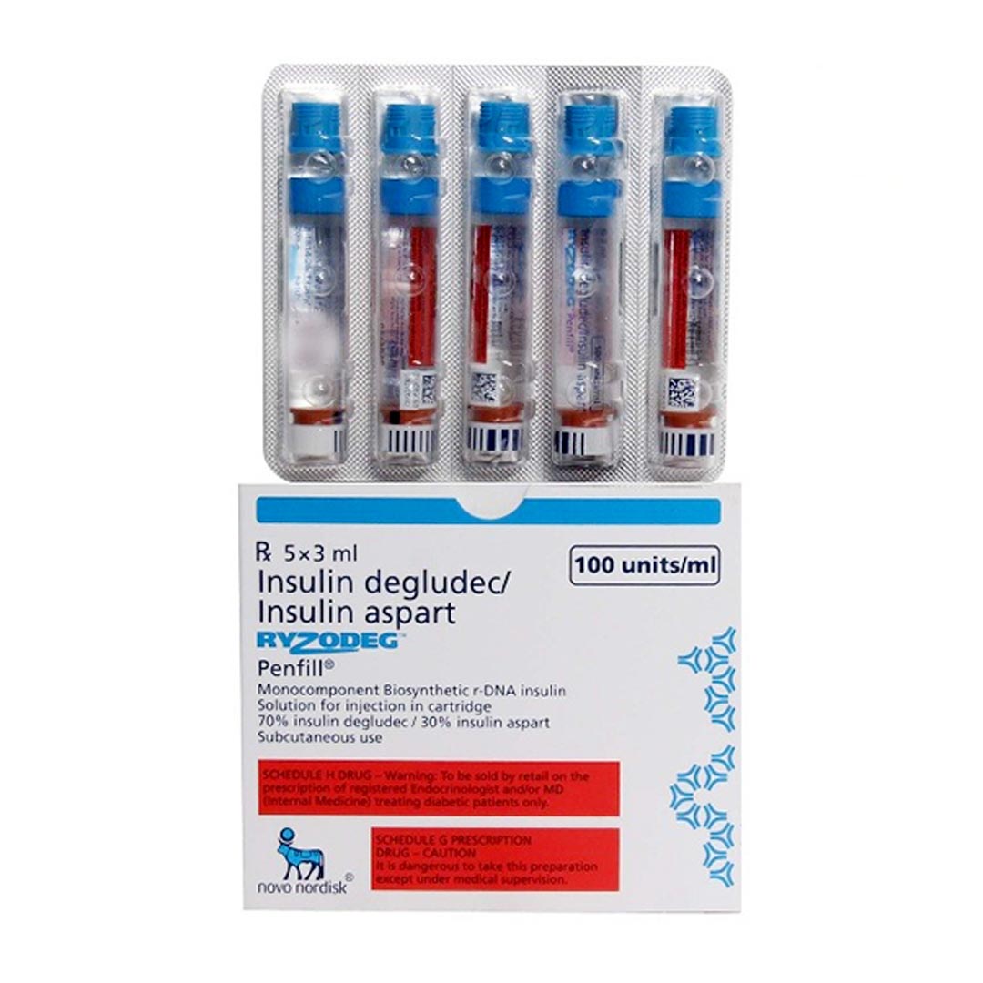 Buy Novo Nordisk Ryzodeg Penfill 3ml Cartridge, 1 Ct for Type 2 ...