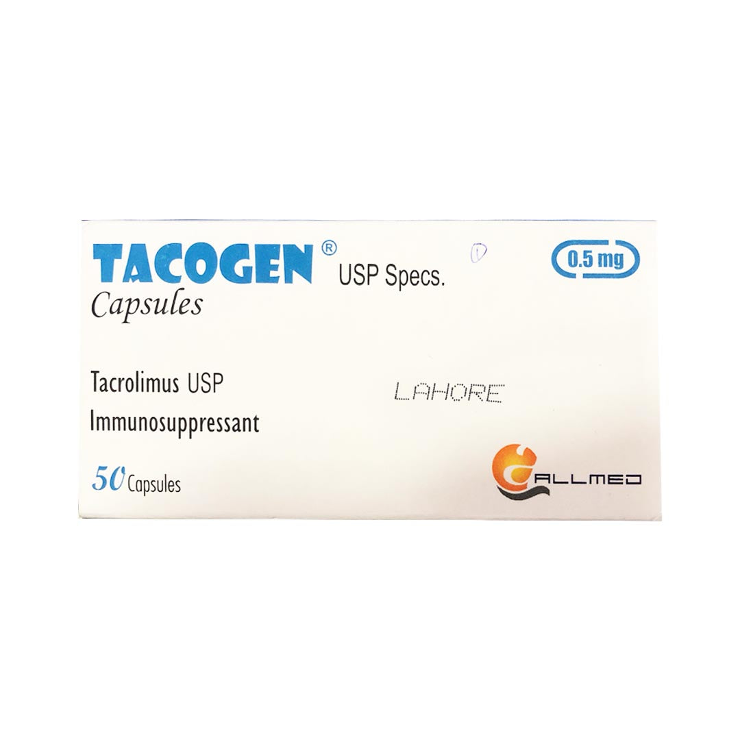 Buy Allmed Tacogen 0.5mg, 50 Ct Online in Pakistan | My Vitamin Store ...
