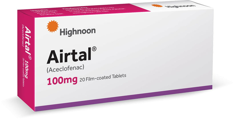 Airtal (Aceclofenac) 100mg, 20 Ct by Highnoon Online in Pakistan ...