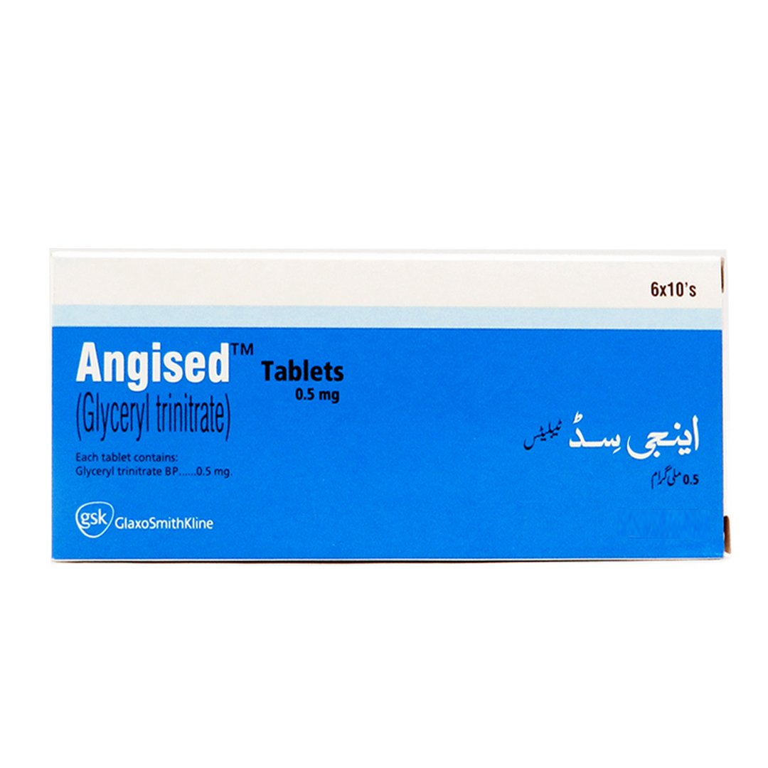 Buy GSK Angised 0.5mg tablet, 60 Ct online in Pakistan| My Vitamin ...
