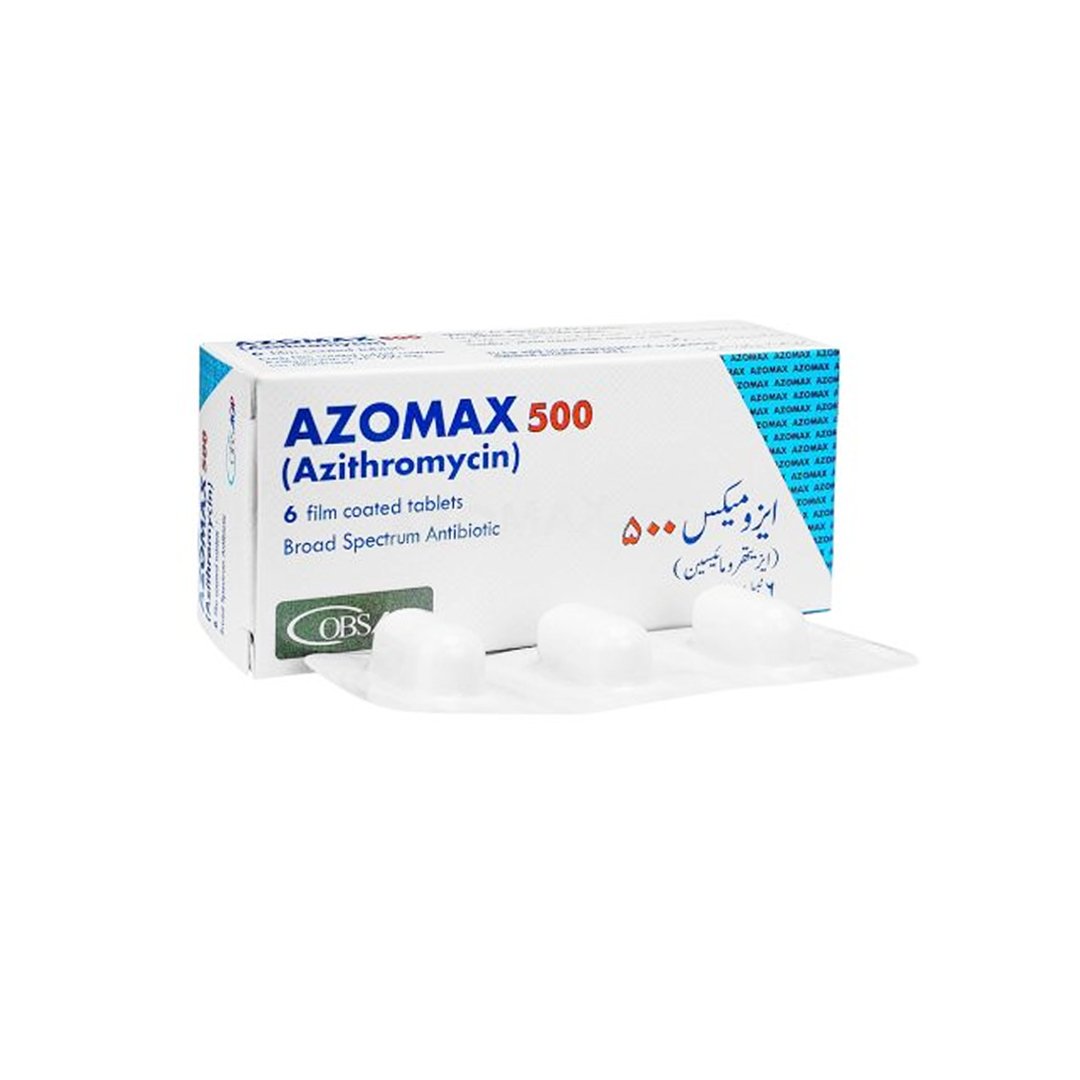 Buy Azomax 500 (Azithromycin), 6 Ct Antibiotic by AGP Online in ...