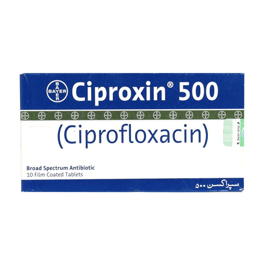 Buy Bayer Ciproxin 500 (Ciprofloxacin), 10 Ct Online in Pakistan | My ...