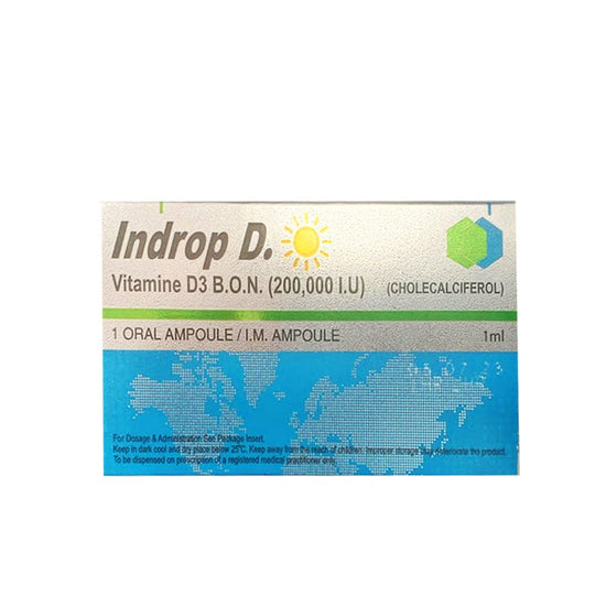 Buy Neutro Pharma Indrop D Ampoule Injection (Vitamin D3 200,000 IU ...