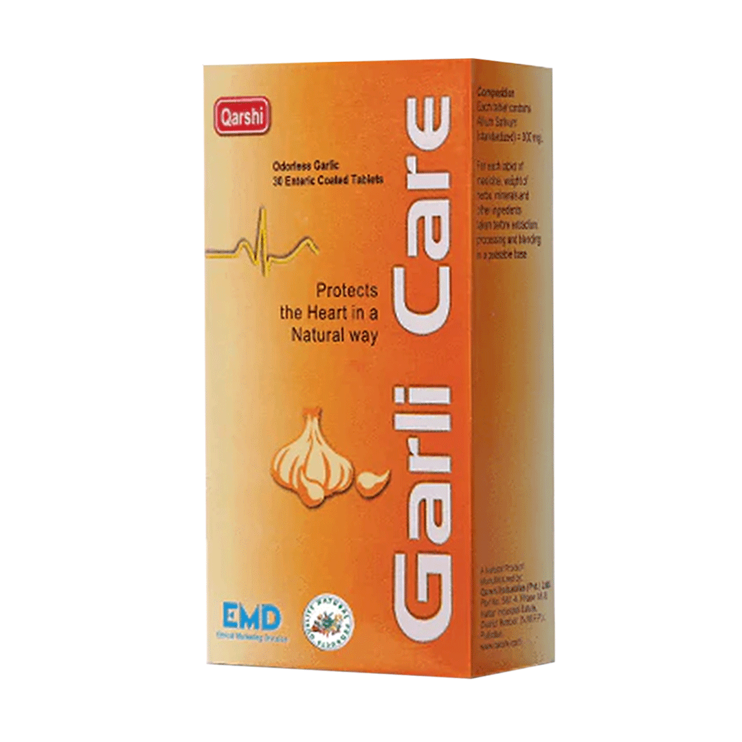 Buy Qarshi Garli Care for Cholesterol & Triglycerides Online in Pakistan | My Vitamin Store ...
