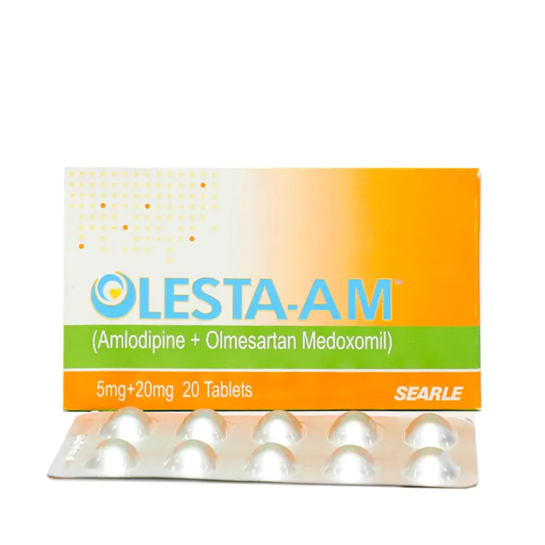 Olesta-AM (Amlodipine+Olmesartan) 5mg+20mg, 20 Ct by Searle Online in ...
